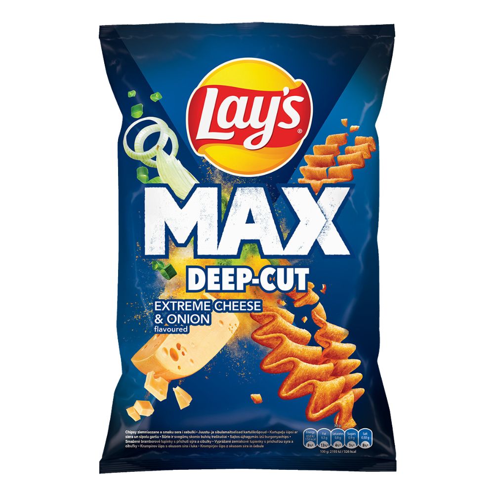 Lay's Max Cheese & Onion - Chips mit Käse- und Zwiebelgeschmack, 130g – American Uncle