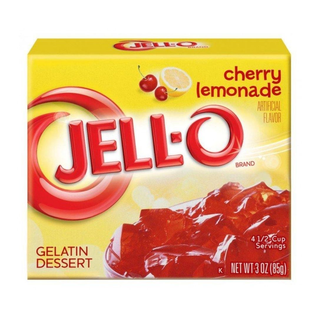 Jell O Cherry Limonade Geleepulver Mit Zitronen Und Kirschgeschmack 85g American Uncle