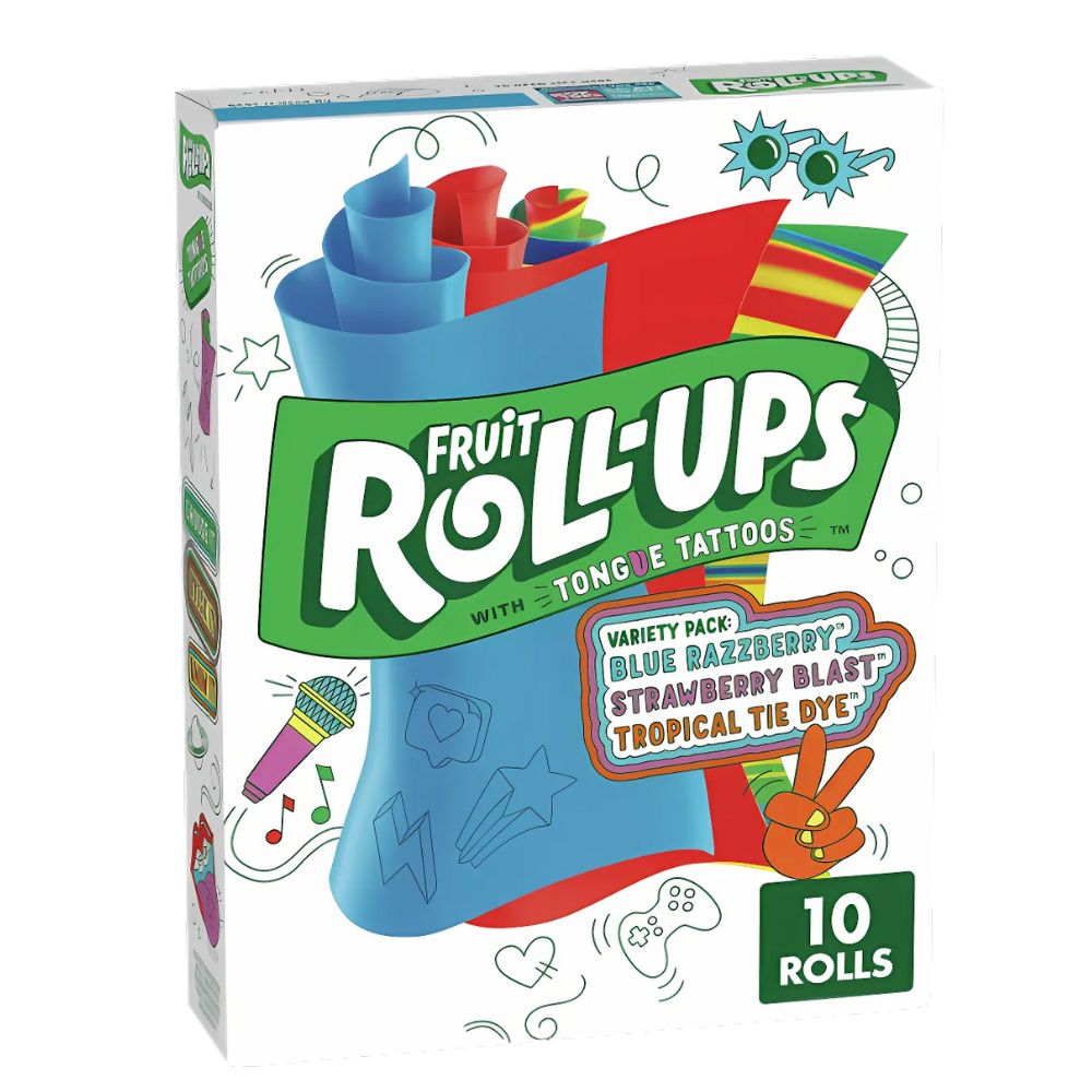 Fruit Roll-Ups Variety Pack Whith Tongue Tattoos - fruchtig schmeckende ...