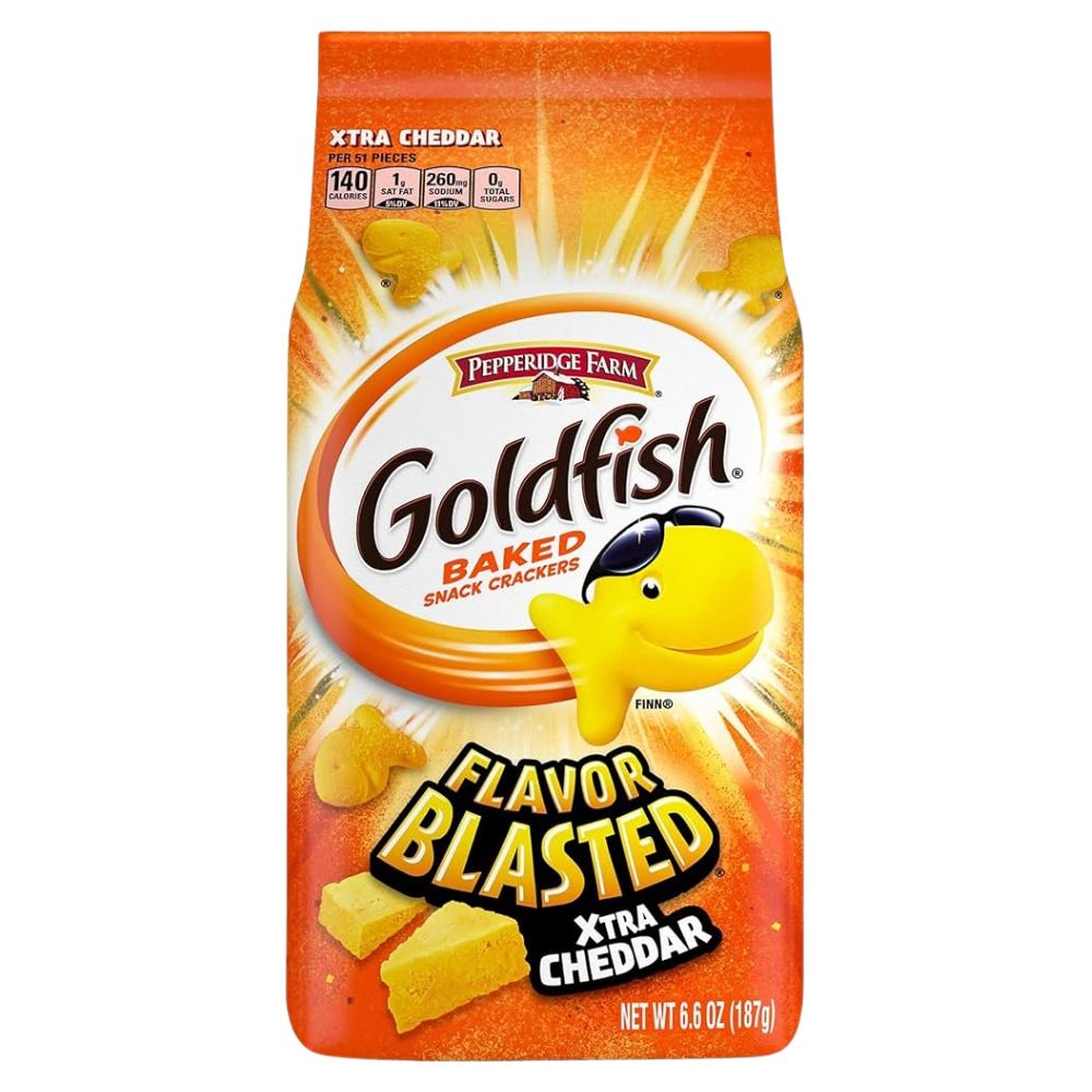 Goldfish Cracker Extra Cheddar - Packung mit extra Cheddar Crackern ...
