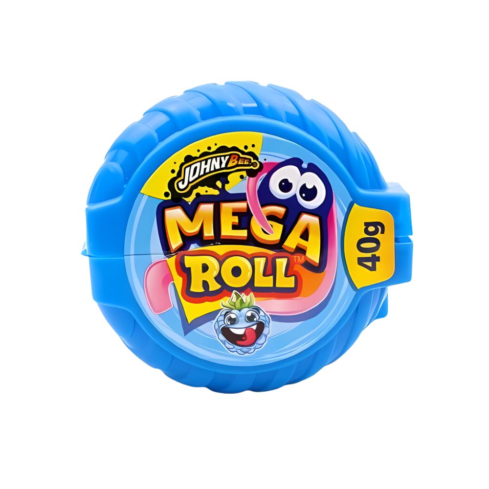 Johny Bee Mega Roll Blue Raspberry Bubble Gum - Kaugummi mit ...