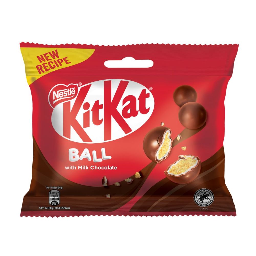 Kit Kat Ball With Milk Chocolate - mit Schokolade überzogene ...