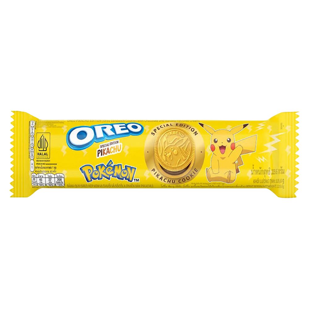 Oreo Pikachu Banana Cream Cookies - Kekse mit Bananen- und ...