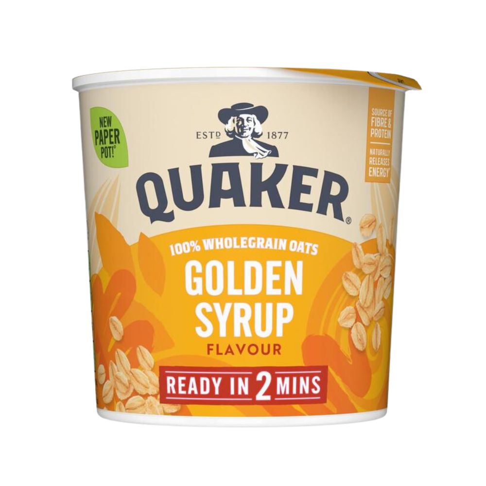 Quaker Golden Syrup - Haferflocken mit Golden Syrup Geschmack, 57g ...