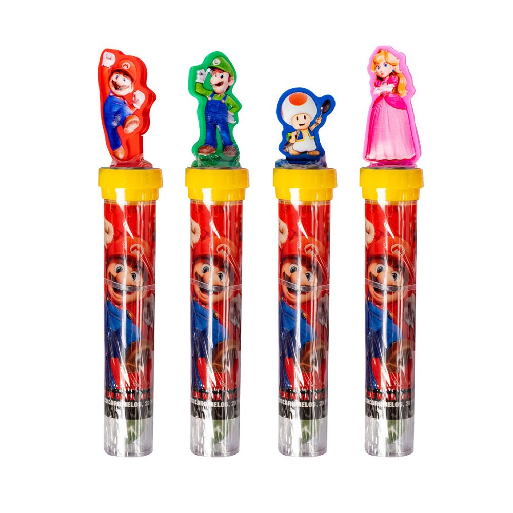 Super Mario Candy Tube With Stamps - Gummibonbons mit ...