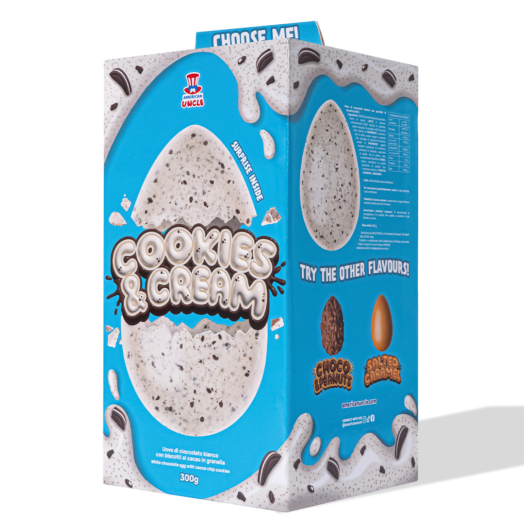 American Uncle Cookies & Cream Easter Egg - Weißer Schokoladen-Osterei ...