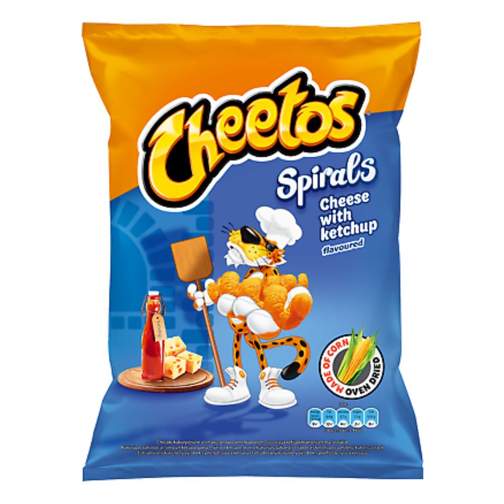 Cheetos Spirals Big Bag - Käsechips mit Ketchup-Geschmack im Maxi ...