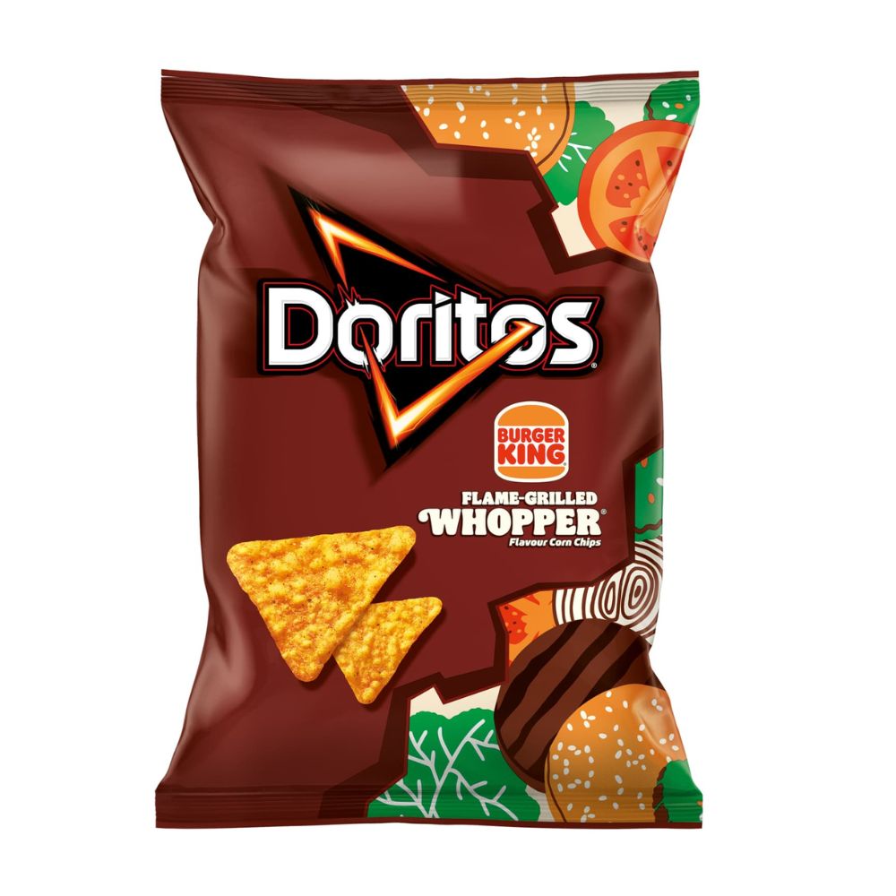 Doritos Flame-Grilled Whopper - Nachos mit Hamburgergeschmack 70g ...