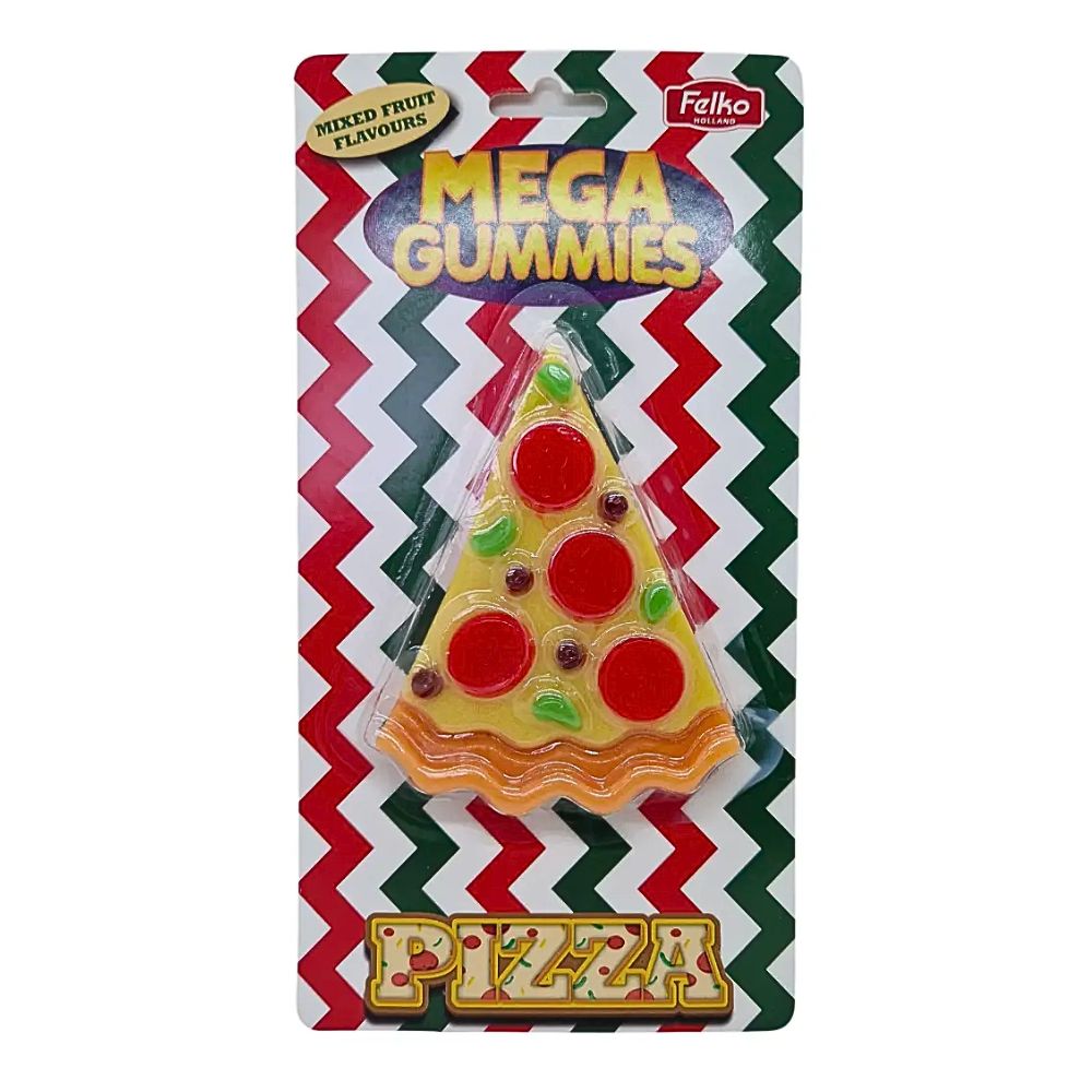 Mega Gummies Pizza Slice - Fruchtgeschmack Gummibonbon 120g – American ...