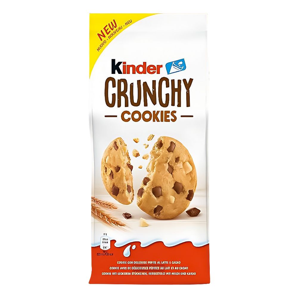 Kinder Crunchy Cookies - Kekse mit Schokoladenstückchen Kinder, 136g ...