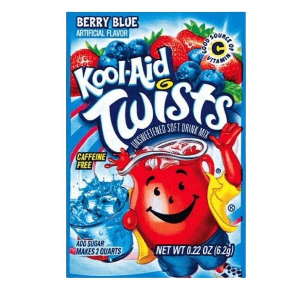 Kool Aid Twists Berry Blue - Getränkepulver mit Heidelbeergeschmack 6 ...