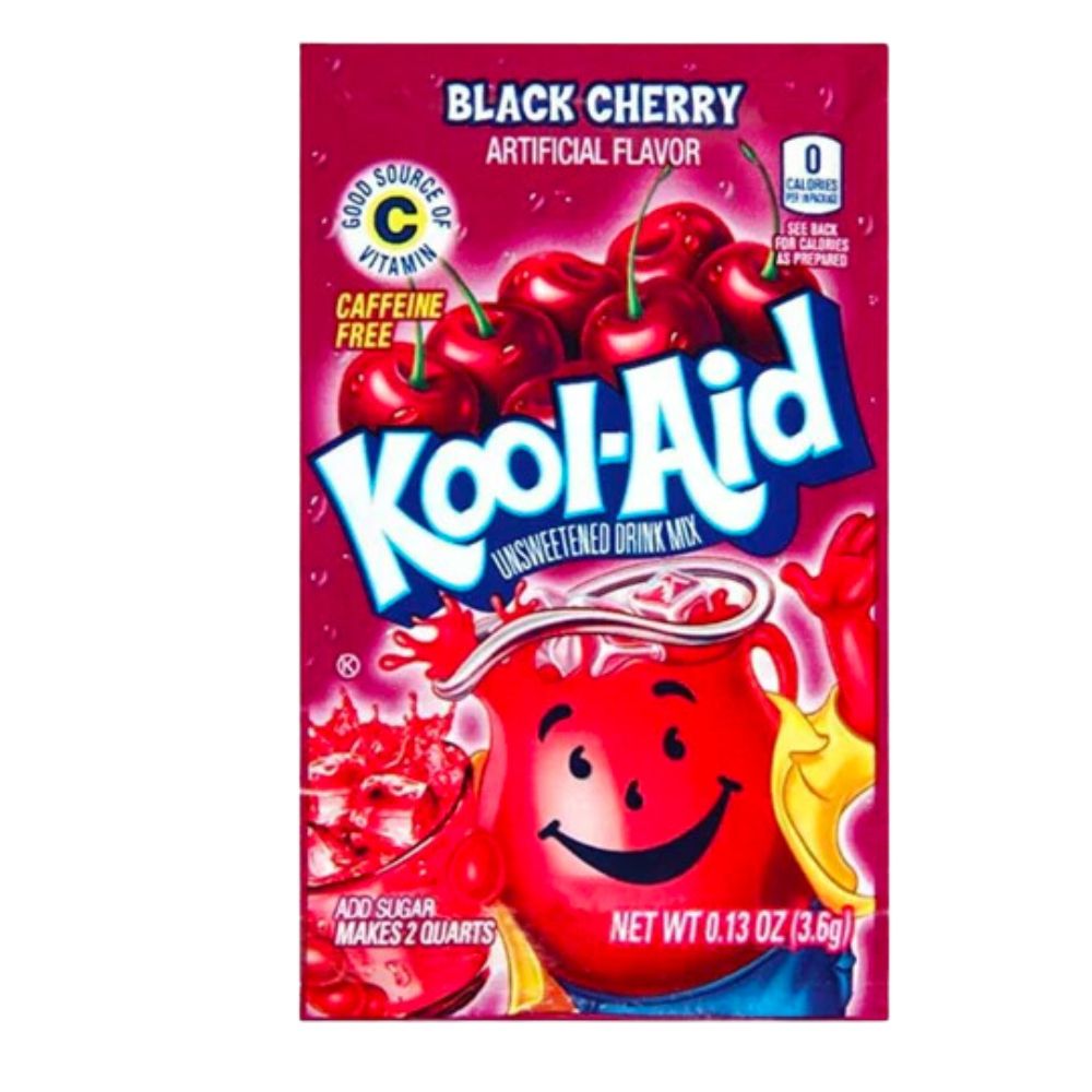 Kool Aid Black Cherry - Getränkepulver mit Kirschgeschmack, 3,6g ...