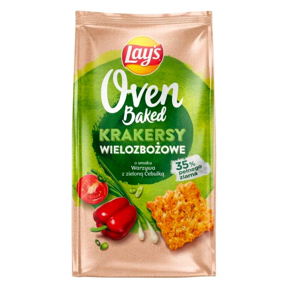 Lay's Oven Baked Crackers Veggies & Green Onion - Cracker mit Gemüse ...