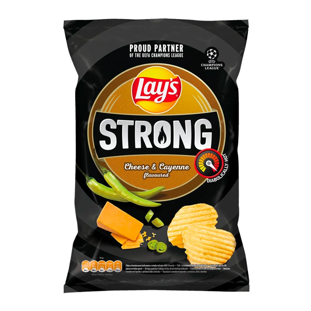 Lay’s Strong Cheese & Cayenne - würzige Käse- und Pfefferchips 120g ...