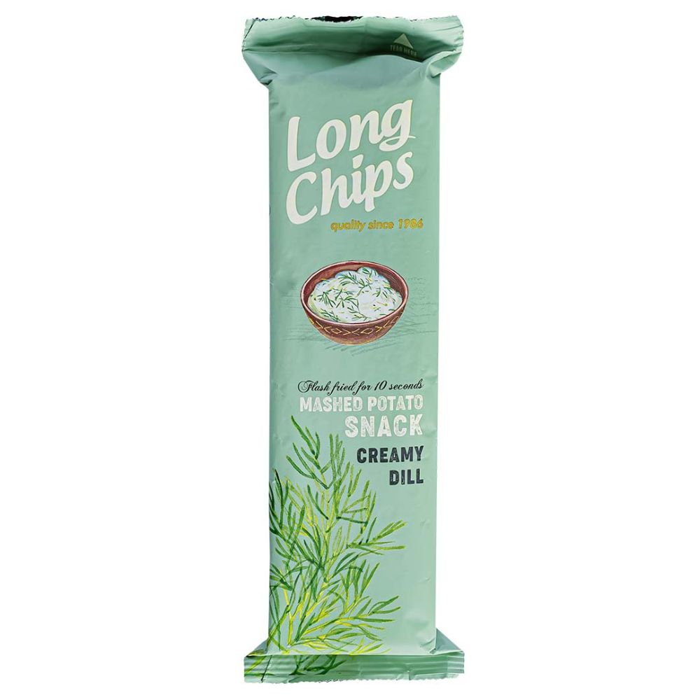 Long Chips Mashed Potato Snack Creamy Dill - lange Chips mit cremigem ...