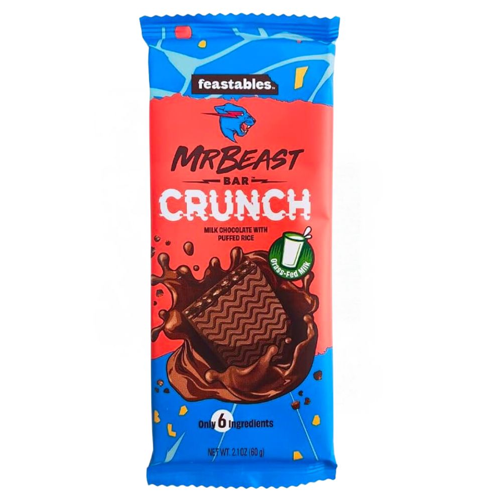 Feastables MR BEAST Bar Crunch - Mr Beast Schokoriegel mit Puffreis ...