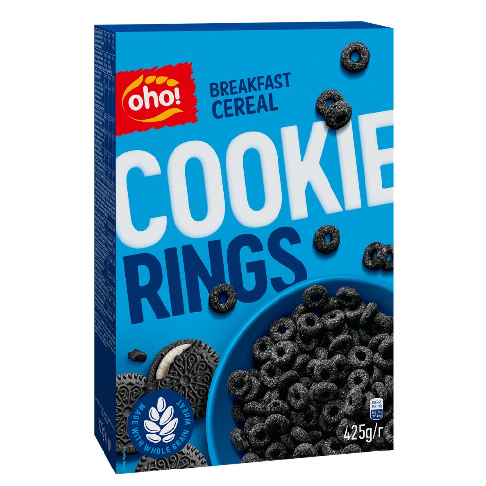 Oho! Cookie Rings - Müsli mit Kakaokeks-Geschmack, 425g – American Uncle