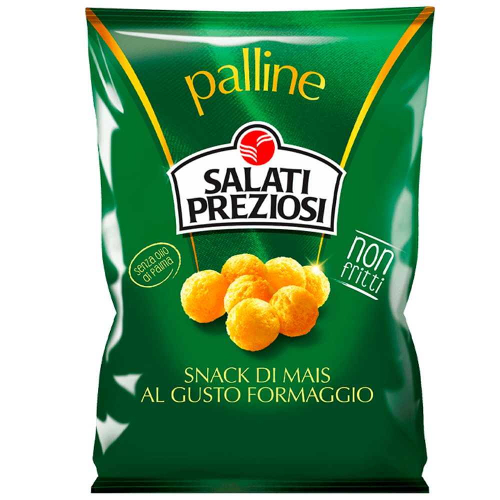 Salati Preziosi Palline - snack aus Mais mit Käse, 110g – American Uncle