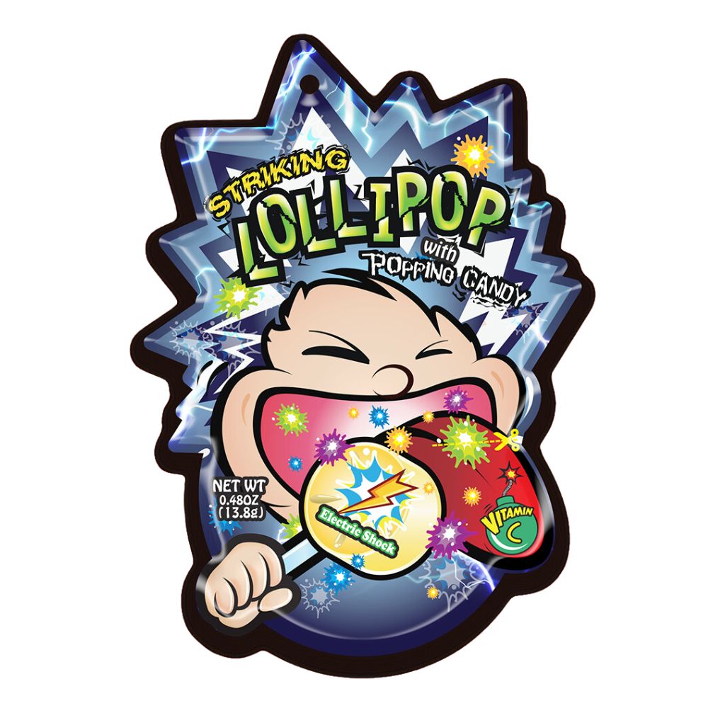 Striking Lollipop Electric Shock - saurer Lutscher mit Knisterpulver ...