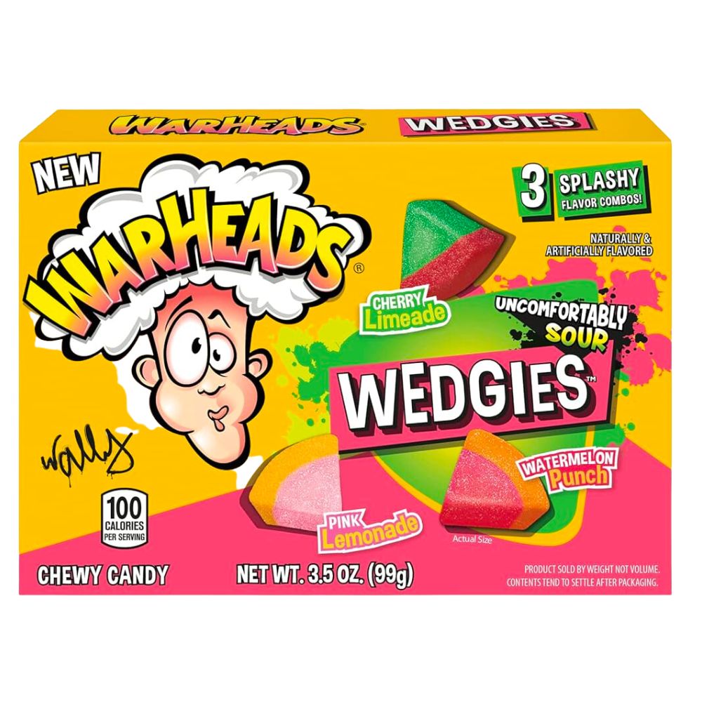 Warheads Wedgies - saure Bonbons mit Wassermelonen-, Limonaden- und ...