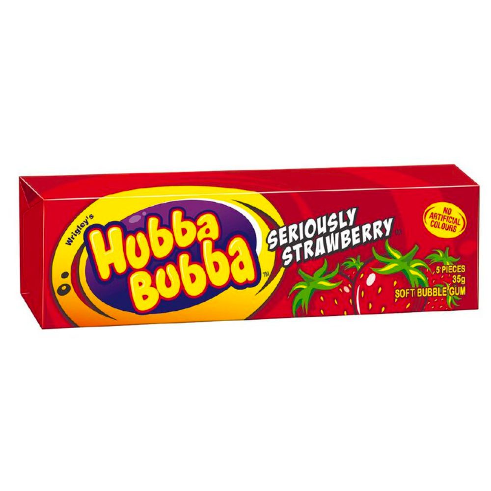 Hubba Bubba Strawberry - Kaugummi mit Erdbeergeschmack, 35g – American ...