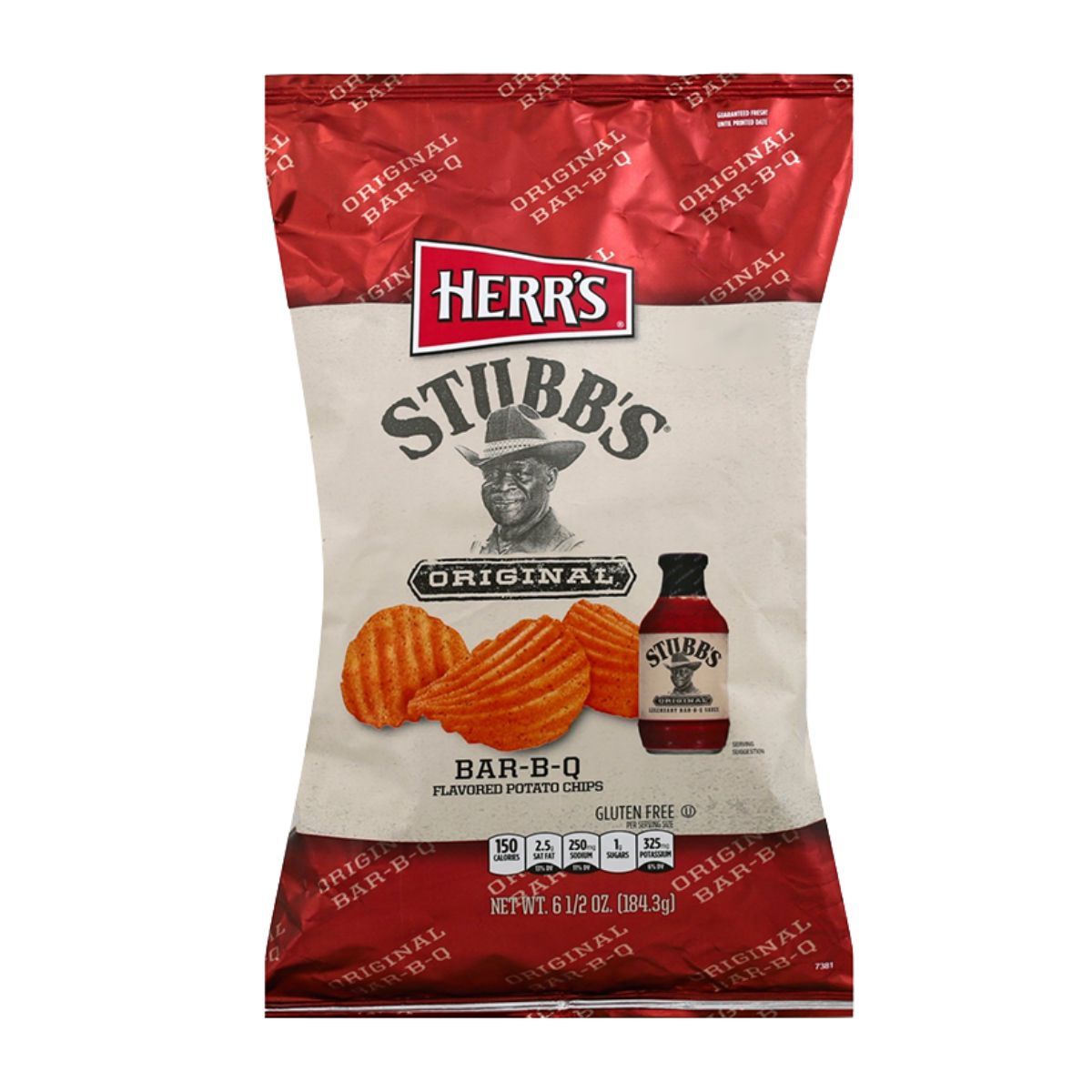 Herr's Stubb's BBQ - Packung mit Stubb's Barbecue-Sauce-Chips 184g ...