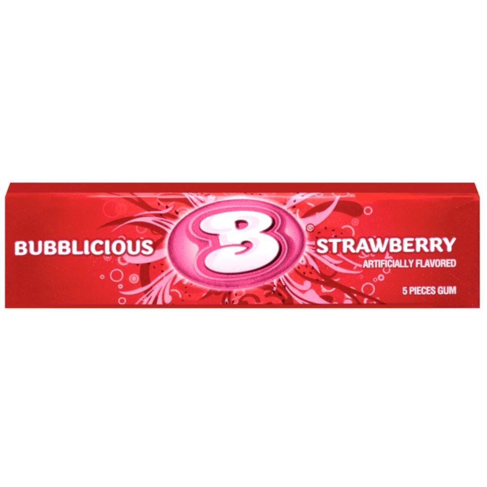 Bubblicious Strawberry - Kaugummi X5 mit Erdbeere, 40g – American Uncle
