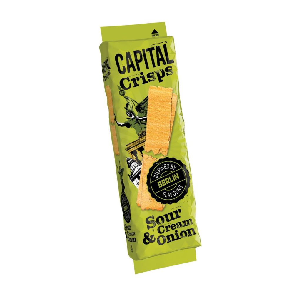 Capital Crisps Berlin Sour & Creme Onion - Chips mit Sauerrahm- und ...