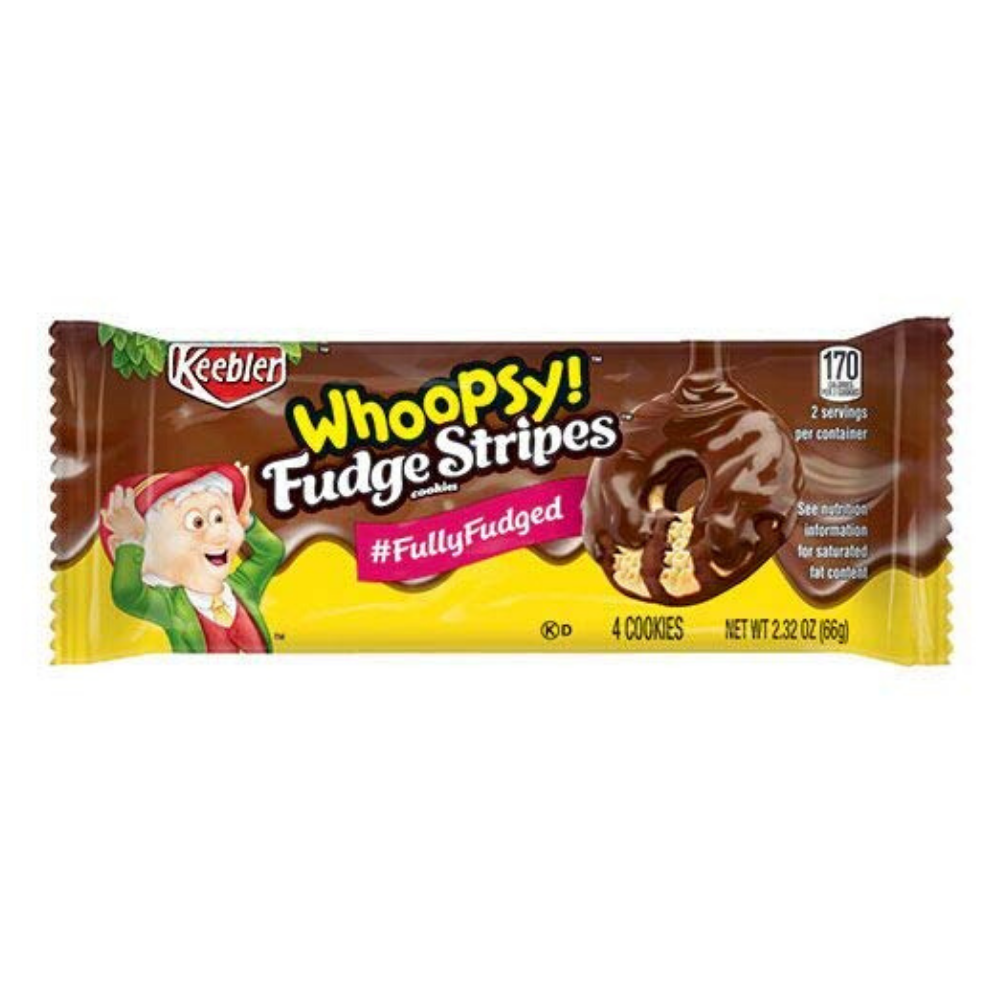 Fudge Stripes Cookies Whoopsy - Schokoladenkekse 66g – American Uncle