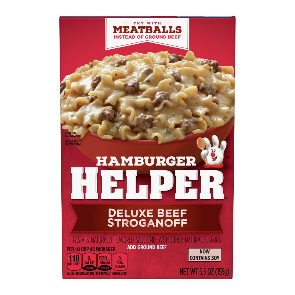 Hamburger Helper Deluxe Beef Stroganoff - Nudelzubereitung mit ...