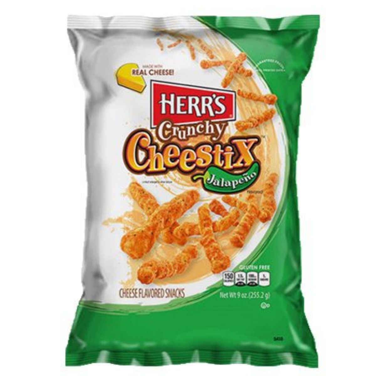 Herr's Crunchy Cheestix Jalapeño - würzige Käsechips 255g – American Uncle
