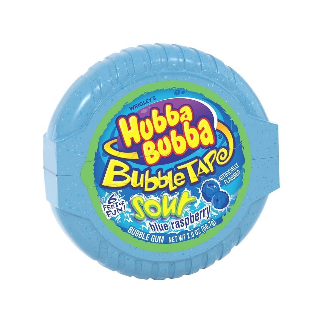 Hubba Bubba Bubble Tape Sour Blue Raspberry - Kaugummi mit saurer ...