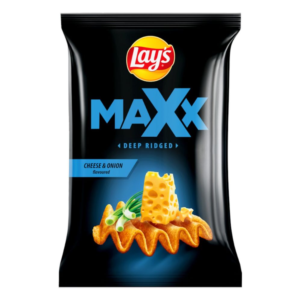 Lay's Max Cheese & Onion - Käse- und Zwiebelgeschmack Chips 130g ...