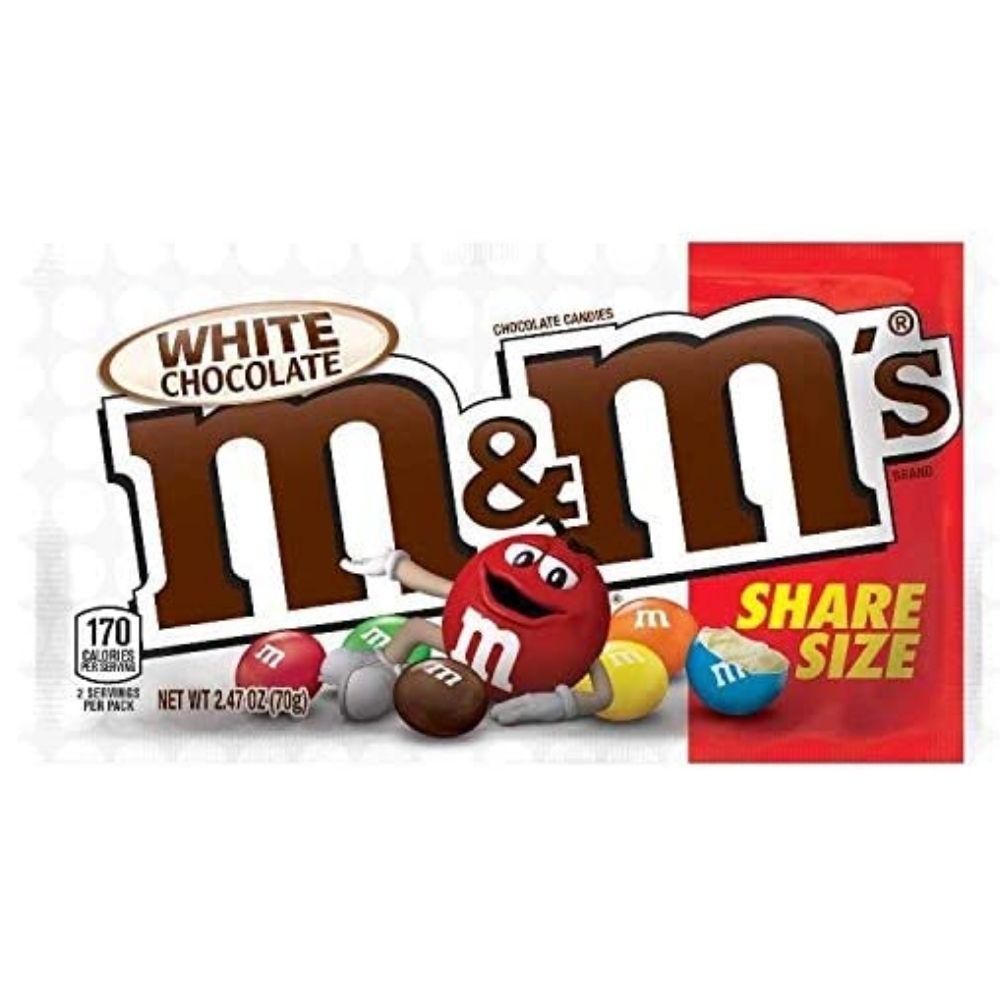 M&M's White Chocolate Share Size - M&M's mit weißer Schokolade 70g ...