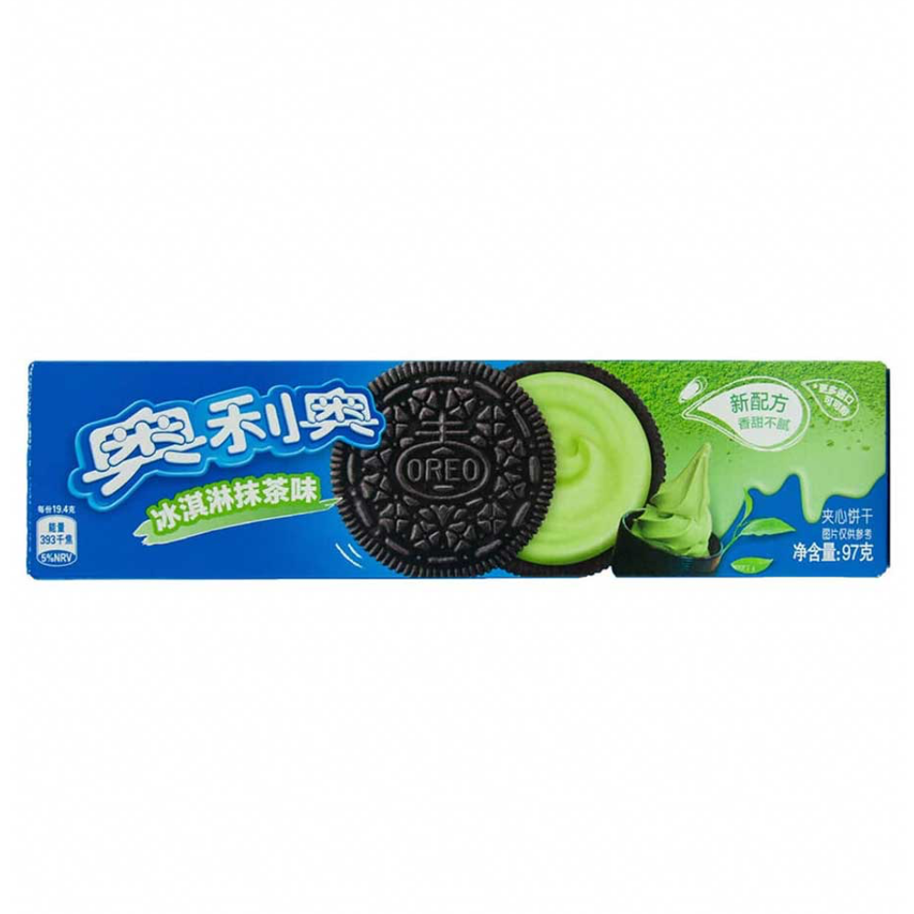 Oreo Green Tea - Schokoladenkekse gefüllt mit Grüntee-Creme, 97g ...
