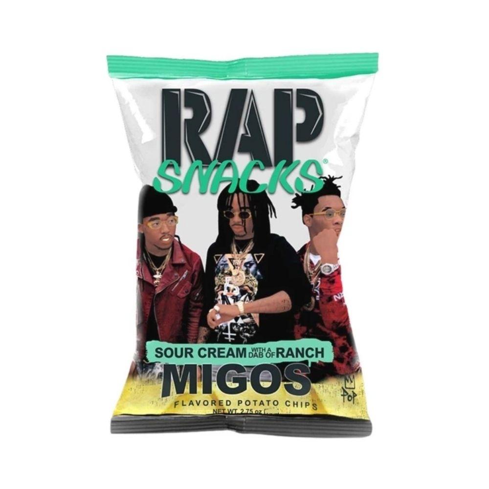 Rap Snack Sour Cream With Ranch Migos - saure Sahne und Knoblauch Chips ...