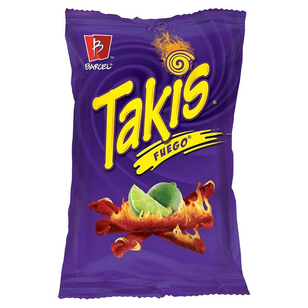 Takis Fuego Chips - Packung mit scharfen Chili-Tortilla-Chips von 113g ...