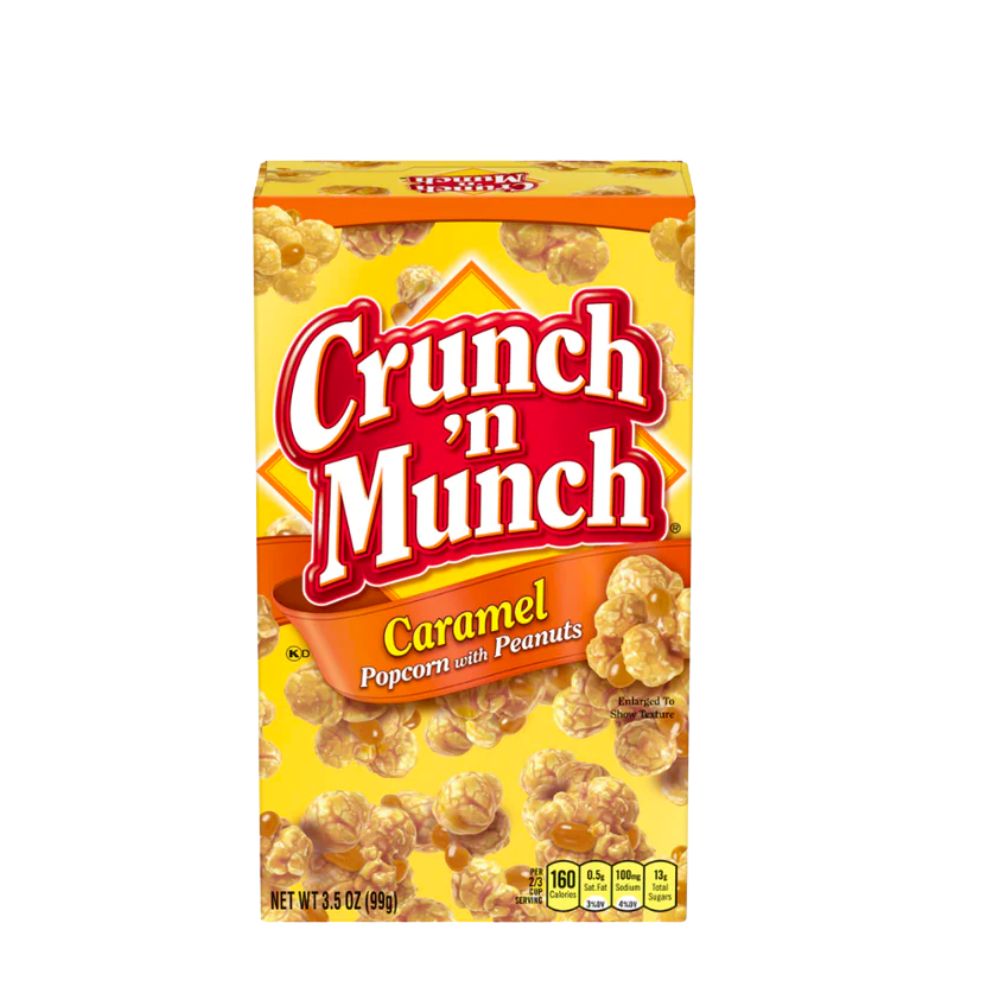 Crunch'n Munch Karamellpopcorn mit Erdnuss - karamellisierte Popcorn ...