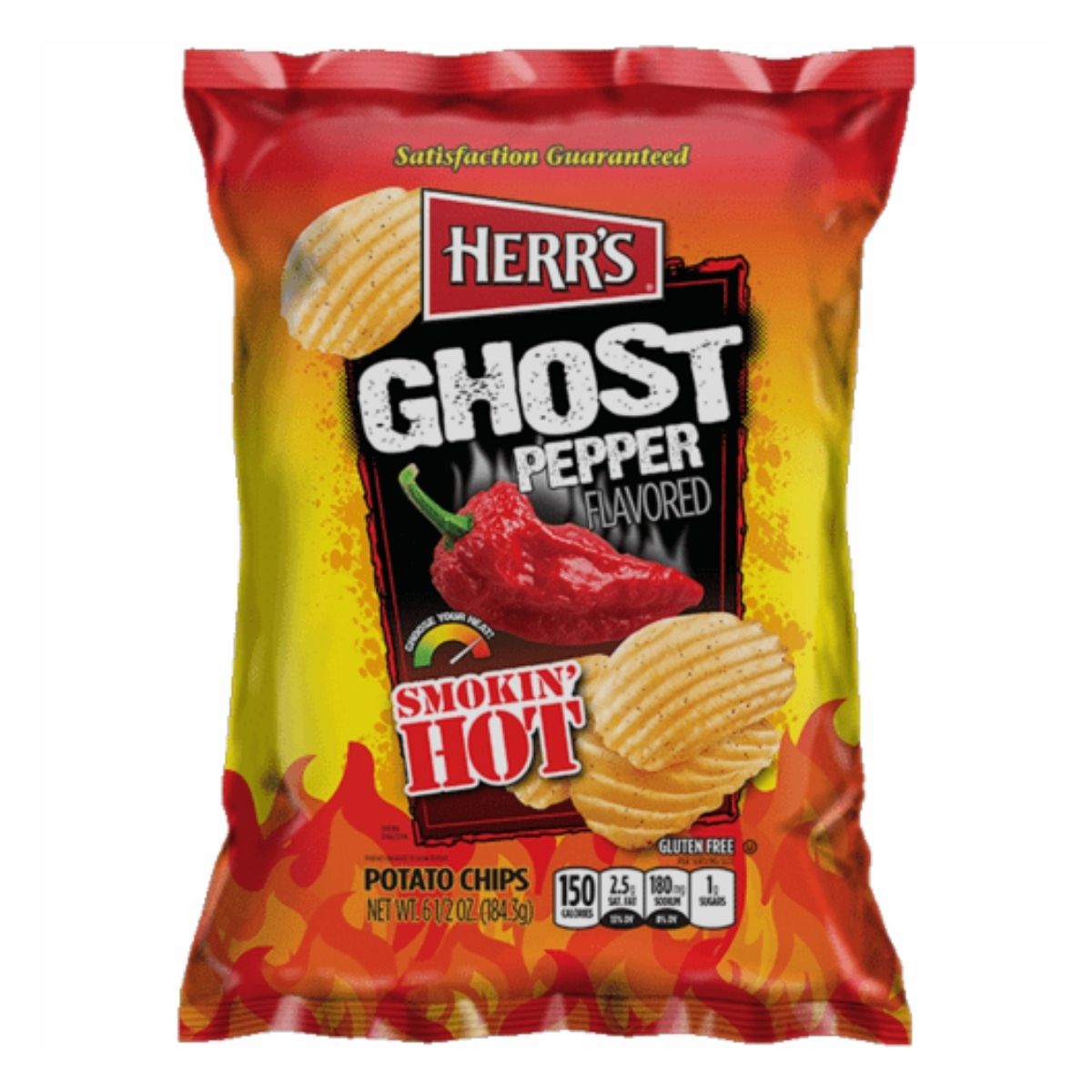 Herr's Ghost Pepper Flavored Hot - scharfe Paprikachips mit ...