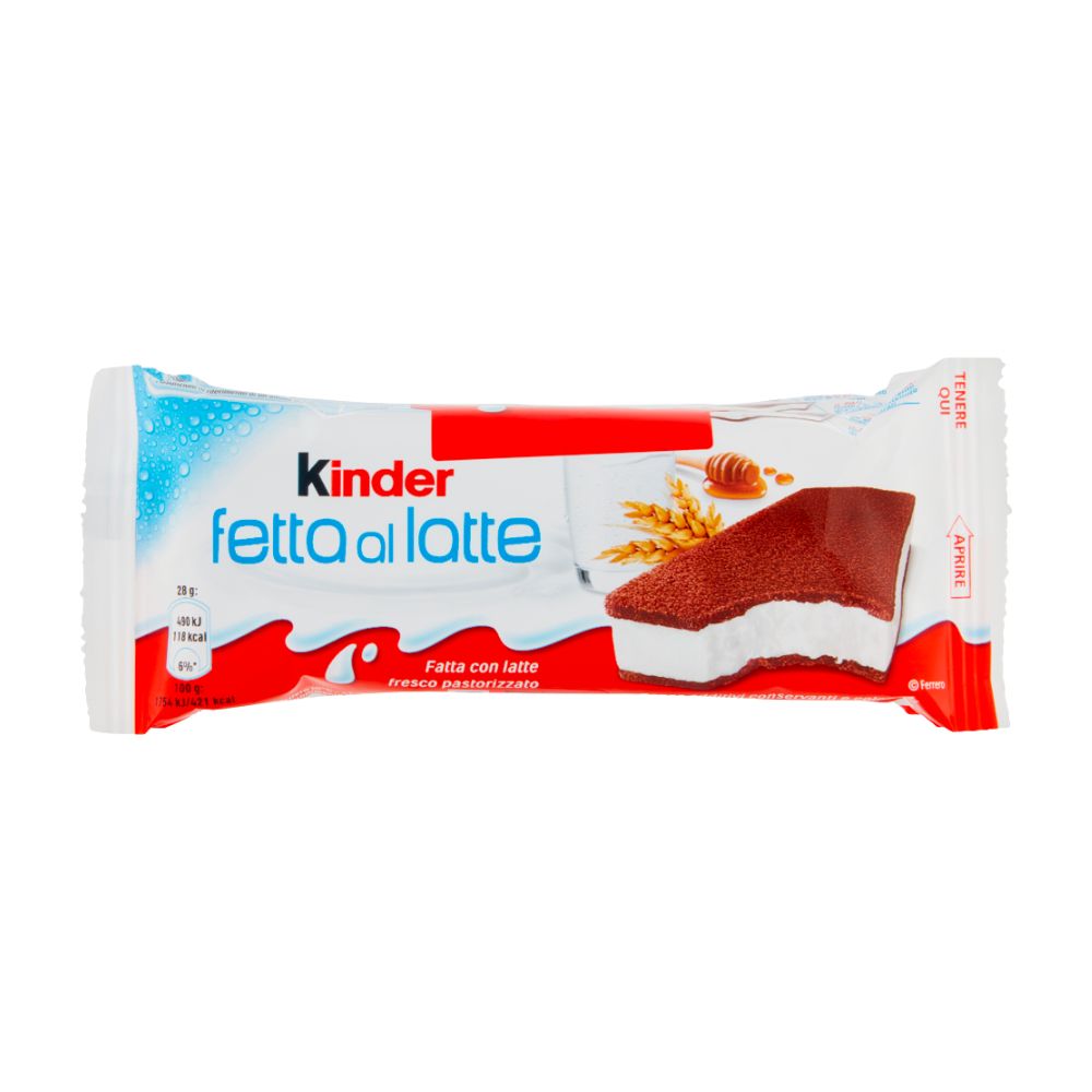 Kinder Fetta al Latte - Snack mit Milchcreme 28g – American Uncle