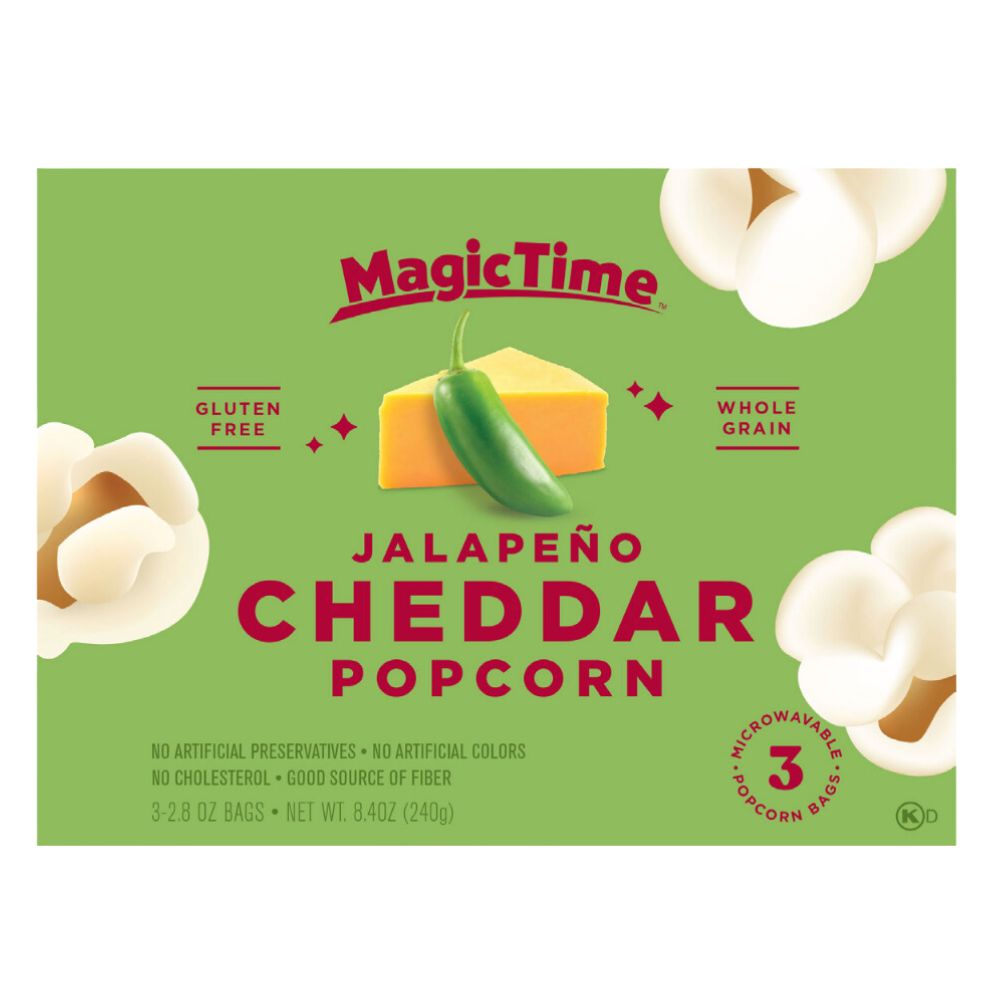 Magic Time Jalapeno Cheddar Popcorn - Popcorn mit Jalapeno- und Cheddar ...