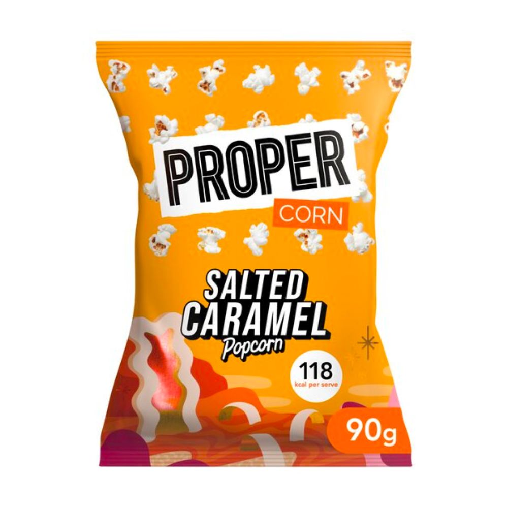 Proper Corn Salted Caramel Popcorn - 90g karamellisiertes Popcorn ...